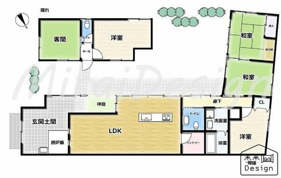 【アットホーム】宇治市 木幡平尾（木幡駅） 平屋建 5LDK[1067901298]宇治市の一戸建て（提供元：ピタットハウス小倉店 未来Design(株)）｜一軒家・家の購入
