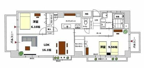 【アットホーム】エスポワール堀川 903 2LDK[1130446708]佐賀市のマンション｜マンション購入の情報