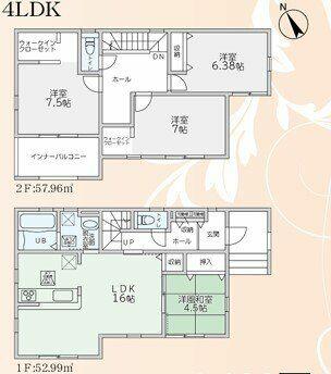 【アットホーム】福岡市東区 美和台7丁目 （三苫駅 ） 2階建 4LDK[1014700277]福岡市東区の新築一戸建て（提供元：西王建設(株) ハウスドゥ 博多の森）｜一軒家・家の購入