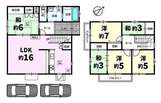 【アットホーム】岸和田市 大工町（蛸地蔵駅） 2階建 4LDK[1096501497]岸和田市の一戸建て（提供元：(株)ホームサポート）｜一軒家・家の購入