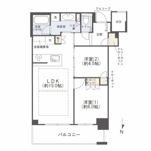 【アットホーム】大阪ひびきの街ザ・サンクタスタワー 40F 2LDK[1123555405]大阪市西区のマンション｜マンション購入の情報