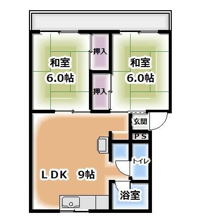 【アットホーム】南栄第5パレス 203 2LDK（提供元：(株)南栄不動産）｜甲府市の賃貸マンション[6978440207]