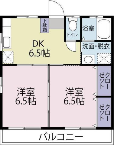 【アットホーム】菊翠館 202 2DK（提供元：(株)日本エイジェント 花みずき南店）｜東温市の賃貸アパート[1079463524]