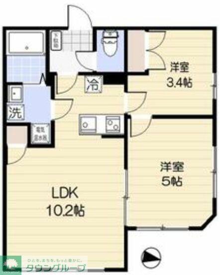 【アットホーム】練馬区 関町北5丁目 （武蔵関駅 ） 102 2LDK（提供元：(株)タウンハウジング東京 大泉学園店）｜練馬区の賃貸マンション[1168929704]