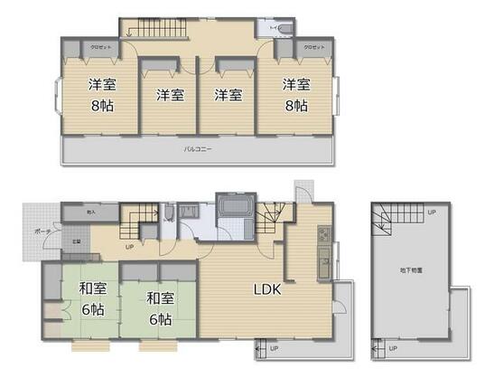【アットホーム】仙台市青葉区 愛子東3丁目（陸前落合駅） 地上2階地下1階建 6LDK[6986728077]仙台市青葉区の一戸建て（提供元：(株)ライフパートナー）｜一軒家・家の購入