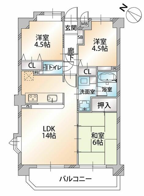 【アットホーム】ロマネスク香住ヶ丘 4階 3LDK[9539282201]福岡市東区の中古マンション｜マンション購入の情報