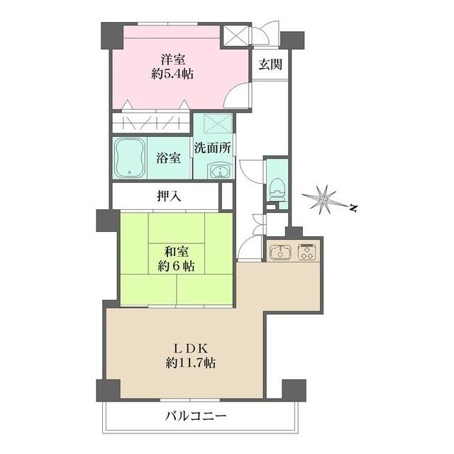 【アットホーム】カーサ・ソナール 304 2LDK（提供元：三菱地所ハウスネット(株) 関西賃貸営業部 梅田営業所）｜大阪市大正区の賃貸マンション[1104057106]