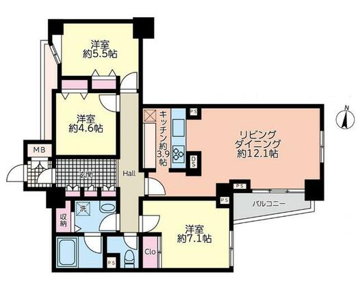【アットホーム】グランドメゾン鵠沼海岸 3階 3LDK[6983534318]藤沢市のマンション｜マンション購入の情報