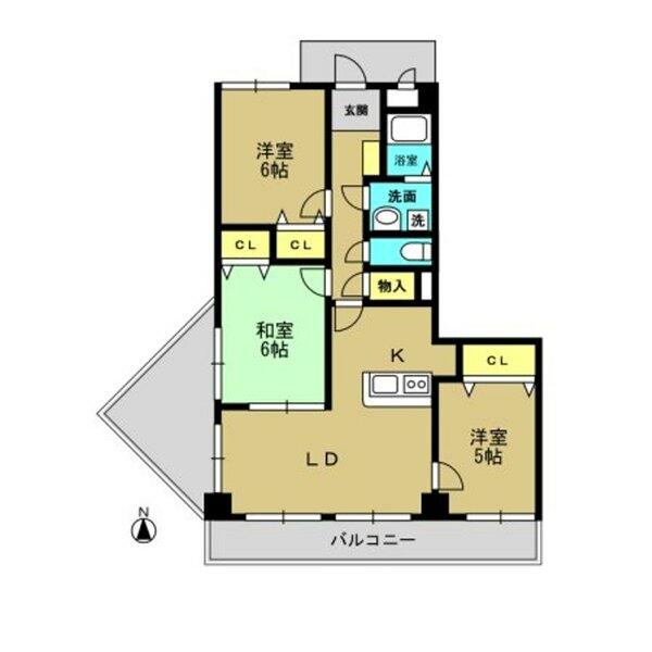 【アットホーム】エルミタージュ城西 402 3LDK（提供元：ピタットハウス鹿児島城西店 (株)新聖都市開発）｜鹿児島市の賃貸マンション[1172433302]