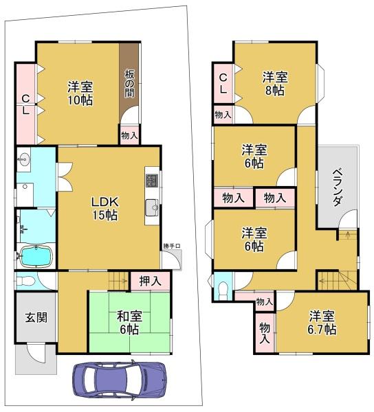 【アットホーム】松原市 南新町3丁目 （布忍駅 ） 2階建 6LDK[1084149889]松原市の中古一戸建て（提供元：センチュリー21近畿不動産販売三国ヶ丘店）｜一軒家・家の購入
