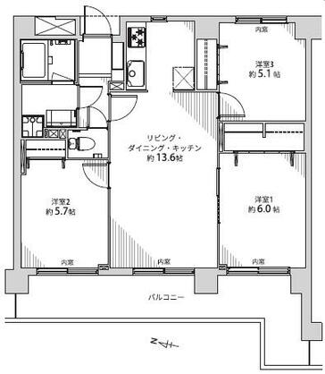 【アットホーム】ユニライフ宇治 204 3LDK[6986194618]宇治市のマンション｜マンション購入の情報