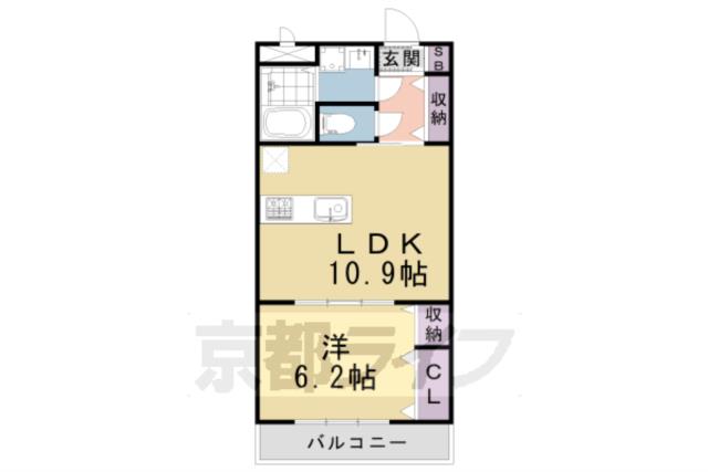 【アットホーム】EXCEED洛西口 204 1LDK（提供元：京都ライフ長岡店（(株)京都ライフ 長岡店））｜向日市の賃貸マンション[1011997395]