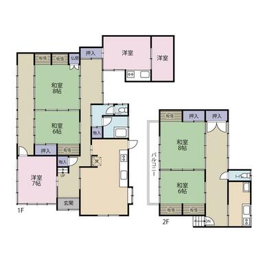 【アットホーム】北九州市若松区 東小石町 （若松駅 ） 2階建 7LDK[6979080812]北九州市若松区の中古一戸建て（提供元：(株)エステートプラン）｜一軒家・家の購入