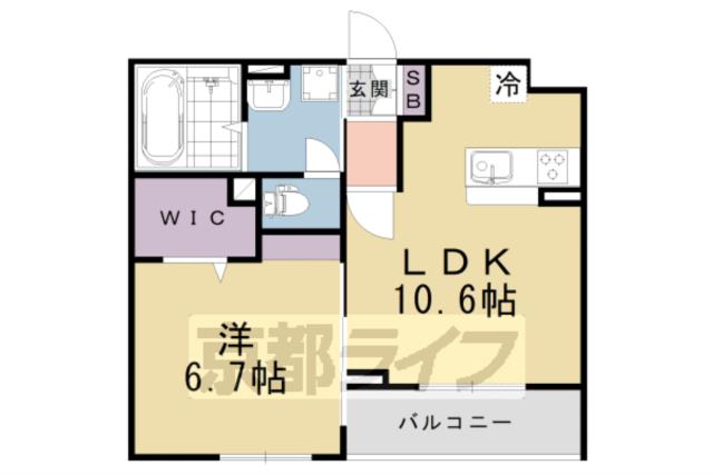 【アットホーム】ハレレア 204 1LDK（提供元：(株)京都ライフ 伏見桃山店）｜京都市伏見区の賃貸アパート[1079032488]