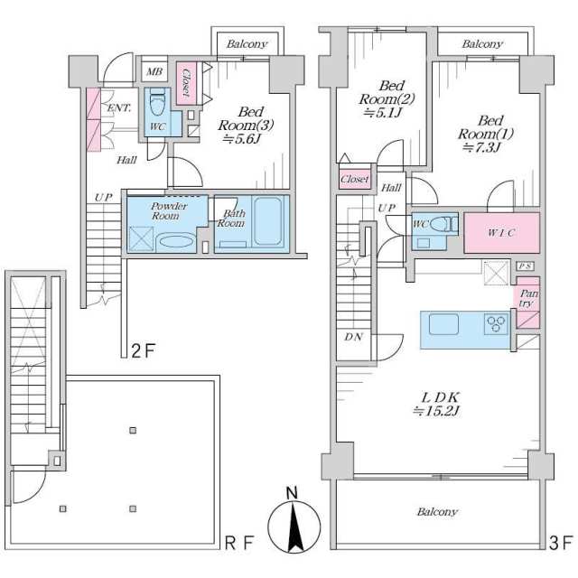 【アットホーム】横浜市都筑区 仲町台3丁目 （仲町台駅 ） 2階～3階部分 3LDK[0630036101]横浜市都筑区の中古マンション｜マンション購入の情報
