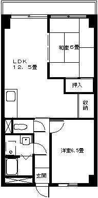 【アットホーム】マンションニュー中山A棟 605 2LDK[6980371538]市川市のマンション｜マンション購入の情報