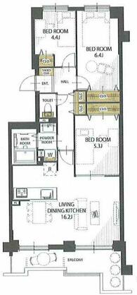 【アットホーム】エクセルシオール東札幌 302 3LDK[1006218697]札幌市白石区のマンション｜マンション購入の情報