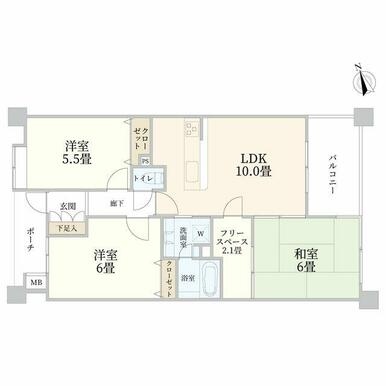 【アットホーム】セルカディア鎌ヶ谷大仏 3階 3LDK[1081280261]船橋市の中古マンション｜マンション購入の情報