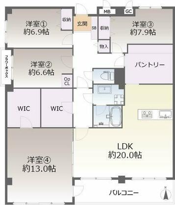 【アットホーム】千里高野台ハイツ 7階 4LDK[1170232309]吹田市のマンション｜マンション購入の情報