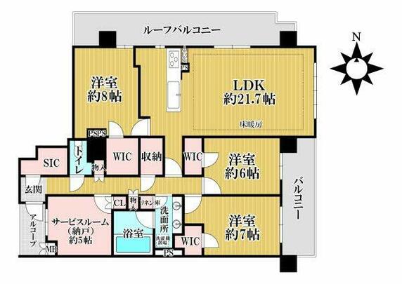 【アットホーム】プラウド京都白川通 4階 3SLDK[1005202780]京都市左京区のマンション｜マンション購入の情報