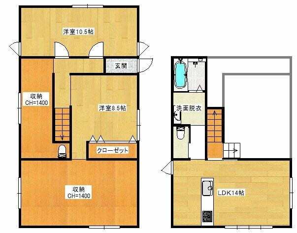 【アットホーム】秋田市 牛島西2丁目 （羽後牛島駅 ） 2LDK（提供元：LIXIL不動産ショップ ERA(有)橘不動産流通）｜秋田市の賃貸一戸建て[1191207006]