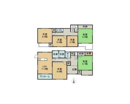 【アットホーム】犬山市 大字羽黒字堂ケ洞 2階建 6LDK[6985867021]犬山市の一戸建て（提供元：アパマンショップ犬山店(株)中央不動産センター）｜一軒家・家の購入