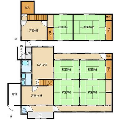 【アットホーム】彦根市 稲里町 （河瀬駅 ） 2階建 8LDK[6983429725]彦根市の中古一戸建て（提供元：(有)住新ホーム）｜一軒家・家の購入