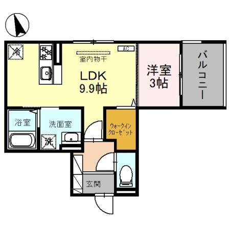 【アットホーム】アッシュルーム36 202 1LDK（提供元：大和エステート(株) D－ROOMセンター）｜富山市の賃貸アパート[1091623785]