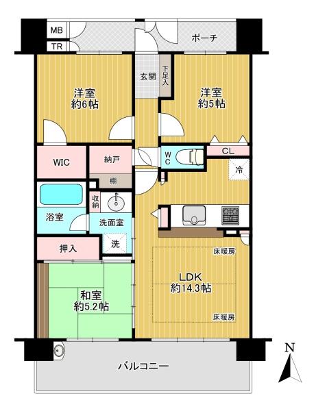 【アットホーム】コスモシティ鶴橋駅前 5階 3LDK[1100015003]大阪市東成区の中古マンション｜マンション購入の情報