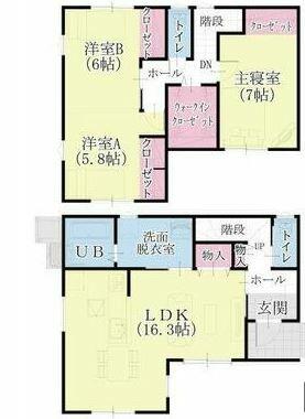 【アットホーム】菊池郡菊陽町 大字原水（三里木駅） 2階建 3SLDK[6984407067]菊池郡菊陽町の一戸建て（提供元：(株)永伸）｜一軒家・家の購入