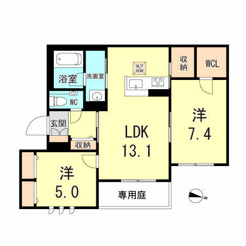 【アットホーム】シャーメゾン龍樹 102 2LDK（提供元：シティネット(株) ミニミニFC岡本店）｜神戸市東灘区の賃貸マンション[1044971493]