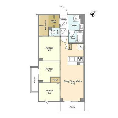 【アットホーム】テラス鵜の木ノース 506 3LDK（提供元：アパマンショップ川崎北口店 株式会社 アップル神奈川）｜大田区の賃貸マンション[1122374306]