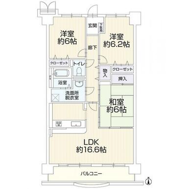 【アットホーム】サントノーレ備中高松 206 2階 3LDK[1064288398]岡山市北区の中古マンション｜マンション購入の情報