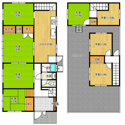 【アットホーム】堺市西区 上野芝町8丁（上野芝駅） 2階建 8LDK[6977234832]堺市西区の一戸建て（提供元：(有)ネクストハウジング）｜一軒家・家の購入