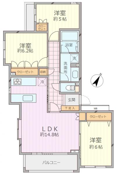 【アットホーム】上井草ヒルズ 201 3LDK[1168833205]練馬区の中古マンション｜マンション購入の情報