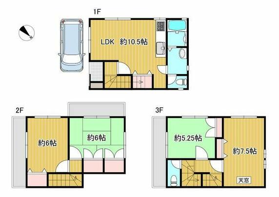【アットホーム】相模原市中央区 田名（上溝駅） 3階建 4LDK[1029271293]相模原市中央区の一戸建て（提供元：ハウスドゥ！相模原横山台店 夢のなかまたち(株)）｜一軒家・家の購入