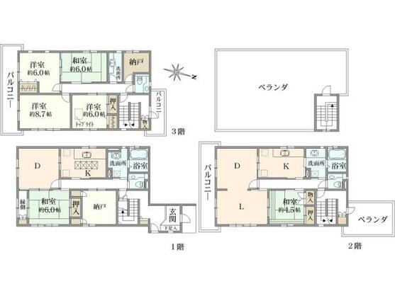 【アットホーム】板橋区 常盤台1丁目（ときわ台駅） 3階建 1SDK[1148965813]板橋区の一戸建て（提供元：野村の仲介＋（PLUS） 錦糸町センター 野村不動産ソリューションズ(株 ...