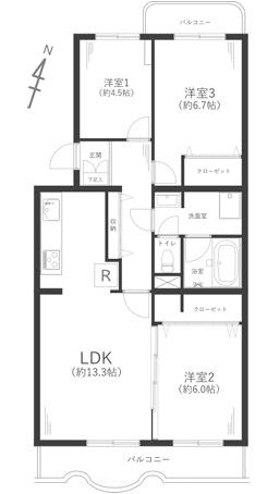 【アットホーム】磯子レインボーハイツ3－1号棟 202 3LDK[1103670503]横浜市磯子区のマンション｜マンション購入の情報