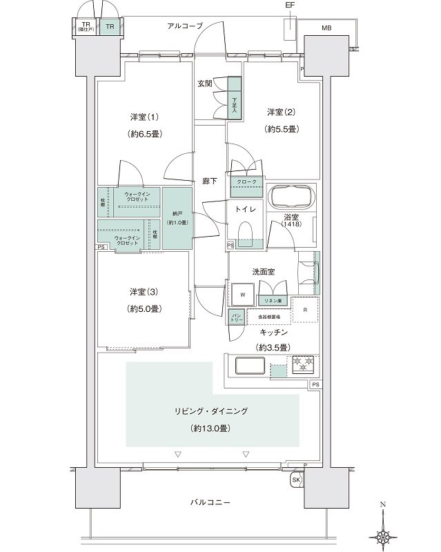 【アットホーム】パークホームズ伊丹稲野ガーデンスクエア パークフロントの間取り一覧｜新築マンション・分譲マンション